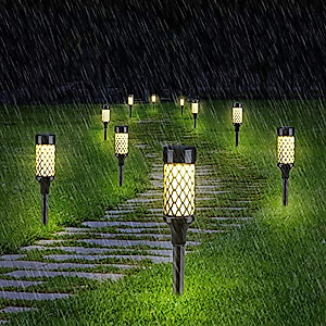 10LED Solar Garden Light, Solar Charging Home Courtyard Lawn Light, ABS+ Polysilicon Plat Decoration Lamp, Suitable for Outdoor Use