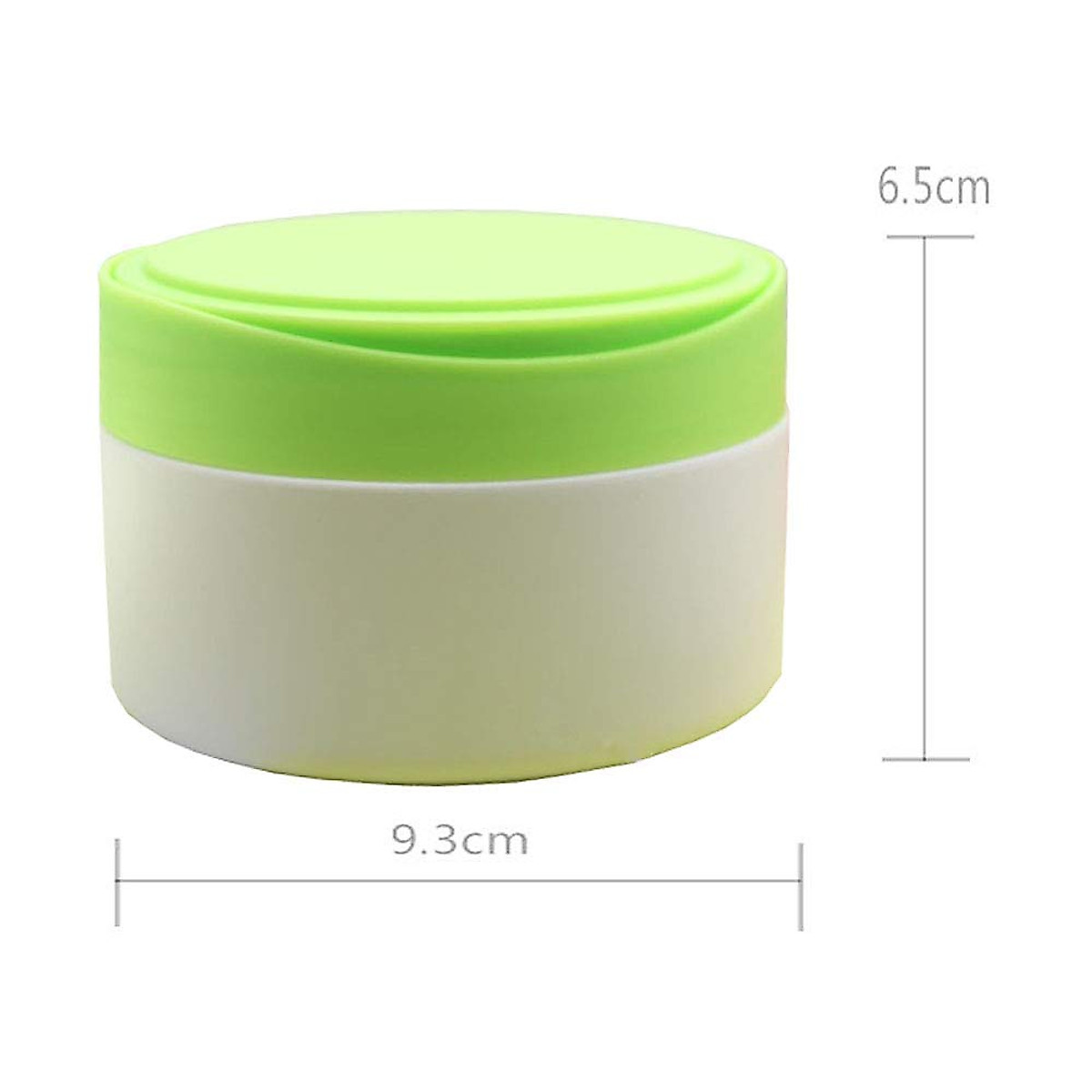 1PC Empty Refillable Green Plastic Baby Skin Care Baby Bath Puff Container Kit Talcum Powder Case Storage Make-up Loose Box Holder Jars with Fluff and Sifter for Home and Travel