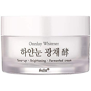 Nella Whitening and Brightening Tone-Up Cream, Fermented Natural Ingredients, Korean Beauty, 50 ml