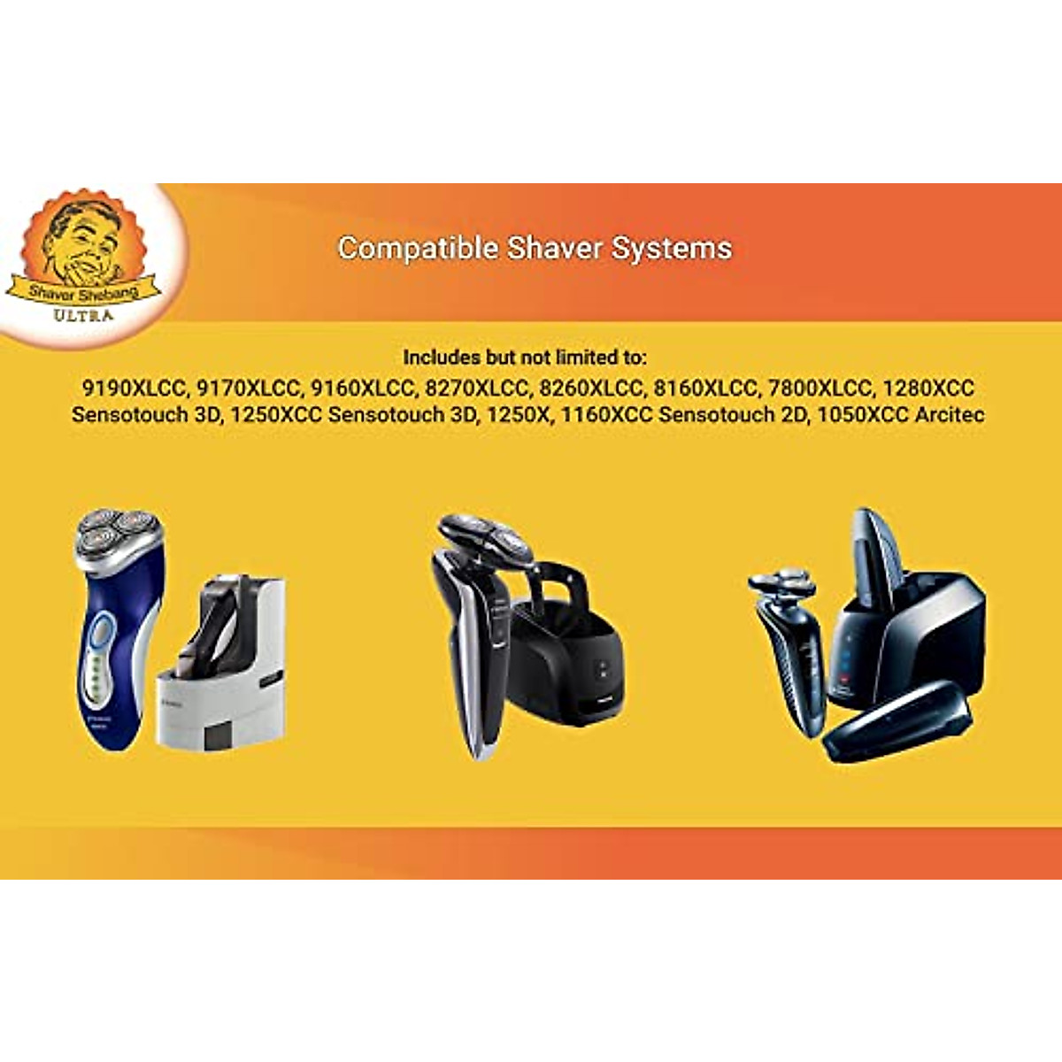 Shaver Shebang replacement for 7 Philips Jet Clean bottles