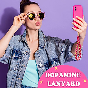 CHIWUTECH Boho Macrame Phone Wrist Strap, Cell Phone Lanyard with Tether Tab, Keychain Wristlet Charm, Anti-Loss Phone Chain