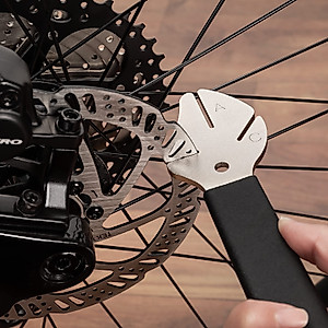 cyclists Rotor Truing Fork - 2 in 1 Bike Rotor Tool & Hydraulic Piston Press for Bicycle Disc Brakes - Bike Disk Brake Rotor Alignment Tool for Mountain Road Bike