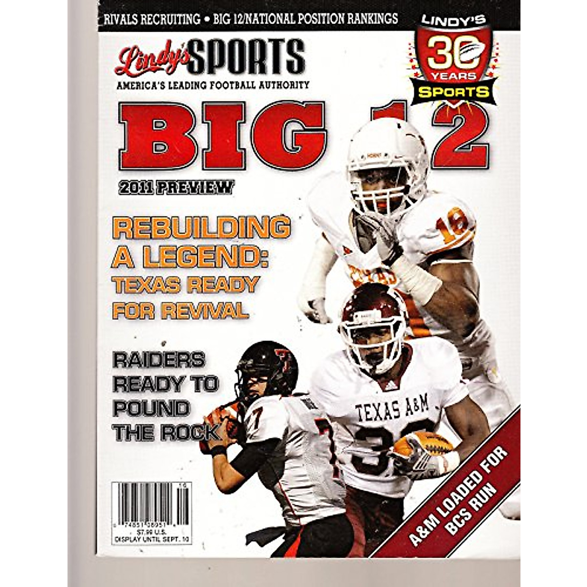 LINDY'S SPORT BIG 12 FOOTBALL (2011 PREVIEW) REBUILDING A LEGEND: