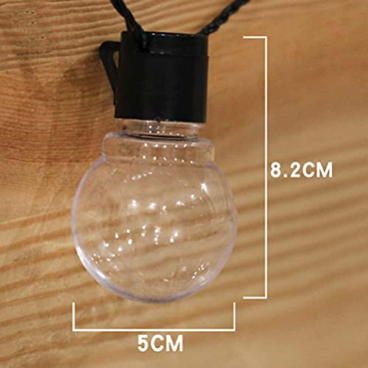 balacoo LED Globe Balls String Lights: Clear Crystal Ball Fairy Lights Indoor Outdoor Decorative Christmas Tree Lights 10LED for Garden Patio Yard Home Parties