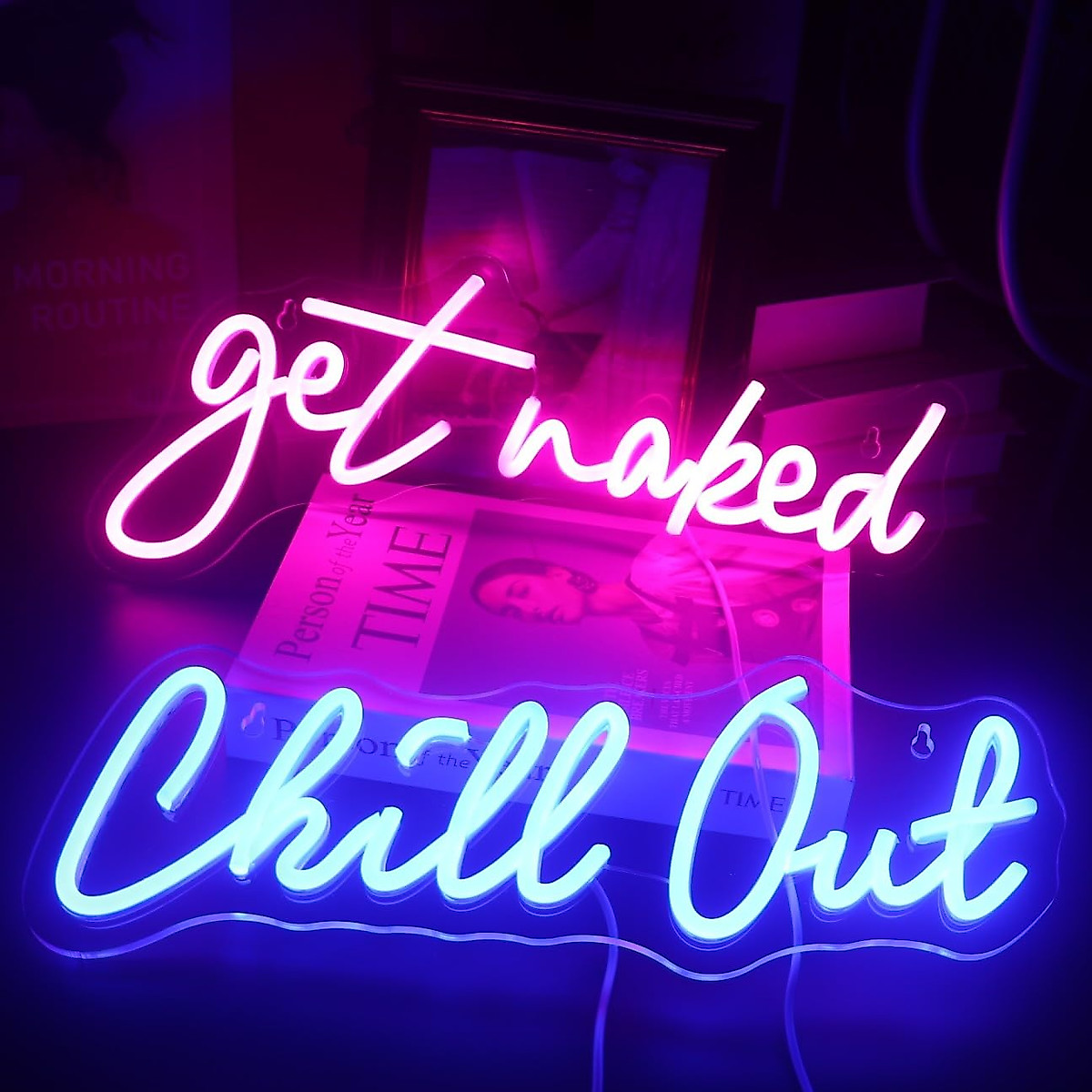 Nordstylee Neon Lips Light Signs, Led Lips Night Lights Decor Lights for Kid's Gift, Wall, Birthday Party, Christmas, Wedding Decoration(Blue)