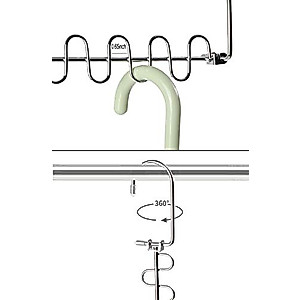 GEFTOL Metal Space Saving Hangers 12 Slots New Version Hanger Magic Cascading Hanger Closet Wardrobe Clothes Organizer(4 Pack)