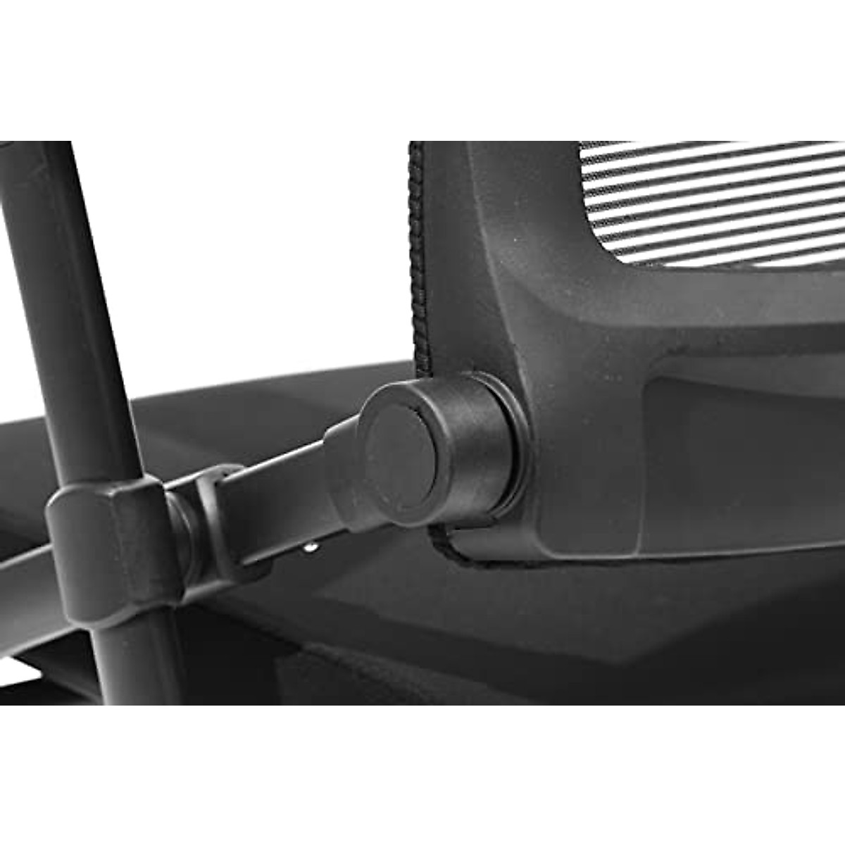 FYLICA Foldable Office Chair Set of 2 with PU Wheels and Sliding Armrest-Ergonomic Mesh Bouncing Back, Stackable Conference Room Chair, Office Guest & Reception & Meeting Chair (Black)