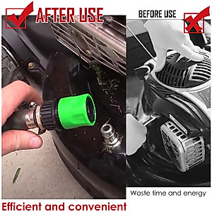 Aolamegs Quick Connect Riding Lawn Mower Deck Wash Kit,Deck Wash Adapter for Lawn Mowers and Tractors,Fits MTD, Troy-Bilt, Craftsman Lawn Mower Tractor(3+1)