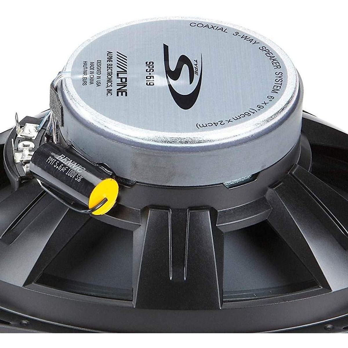Pioneer TS-A6990F A Series 6"X9" 700 Watts Max 5-Way Car Speakers Pair with Carbon and Mica Reinforced Injection Molded Polypropylene (IMPP) Cone Construction w/Free ALPHASONIK Earbuds