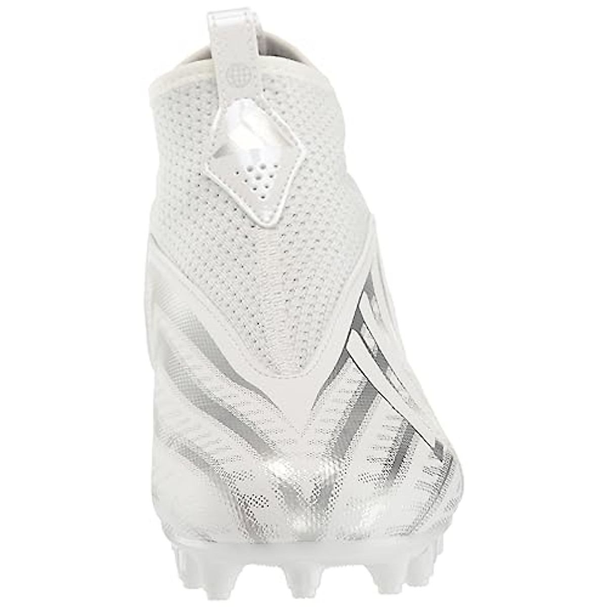adidas Freak Spark 23 Football Shoe, White/White/Gold, 2 US Unisex Little Kid
