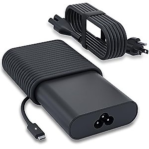 130W USB C Charger for Dell 130W Laptop Charger USB C - Dell XPS 15 Charger, Dell USB-C 130 W AC Adapter, XPS 17 9575 9700 Precision 5560 5550 5750 Latitude 7310 7210 9410 9510 with 1meter Power Cord