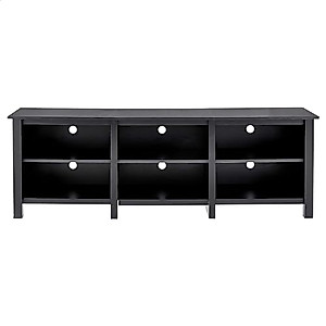 ROCKPOINT Classic TV Stand Storage Media Console Entertainment Center for TV's from 70 Inches to 85 Inches,Espresso(69.1Inchese)