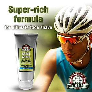Brave Soldier, Brave Shave Ultimate Shaving Cream, Loaded with natural ingredients, safe for both men and women 6 fl. oz, 177ml
