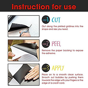 Chalkboard Contact Paper,LeeLoon Chalk Paper Wall Decals Stickers Self-Adhesive Eraseble Cuttable Removable Blackboard Wallpaper for School Office,Home,Kid,Art,Restaurant Menu,Decoration 17.7" X 78.7"