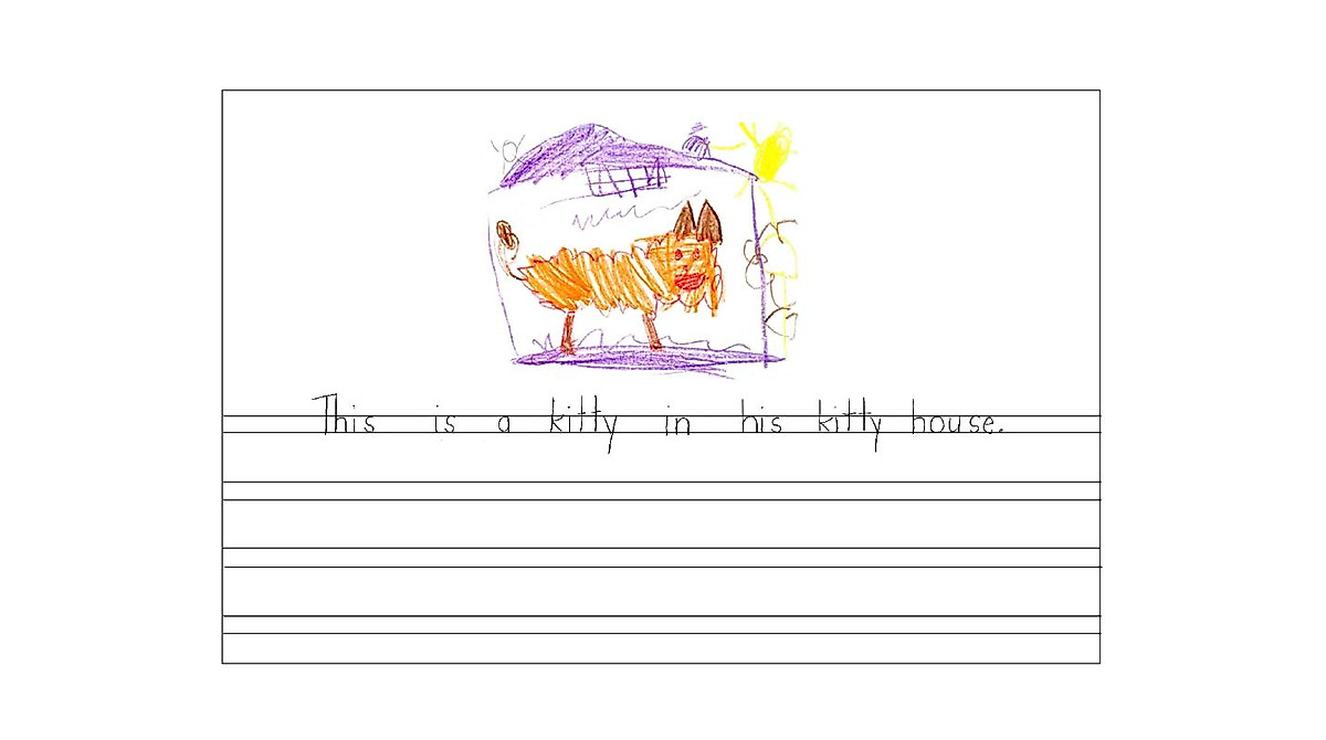 Handwriting Without Tears Big Sheet Draw & Write Paper for K-1 Students