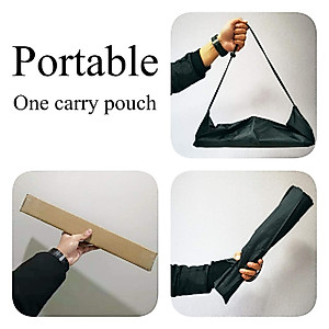 BATDIYOW Adjustable Tent Poles Steel Rods for Tarp Canopy Camping Replacement Set of 2 (Black)