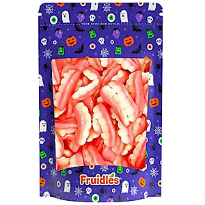 Fruidles Gummi Teeth Candy, Delicious Fruit Flavors Gummies (Half-Pound)