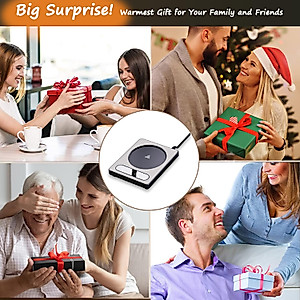 Gmaxty Coffee Mug Warmer,Coffee Warmer for Desk,Coffee Warmer with 9 Temperature Settings & 1-12 Hour Timer Auto Shut Off, Cup Warmer for Heating Coffee, Beverage, Milk, Tea and Hot Chocolate