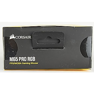 Corsair M65 PRO RGB Optical FPS Gaming Mouse (12000 DPI Optical Sensor, Adjustable Weights, 8 Programmable Buttons, 3-Zone RGB Multi-Colour Backlighting, Xbox One Compatible) - Black