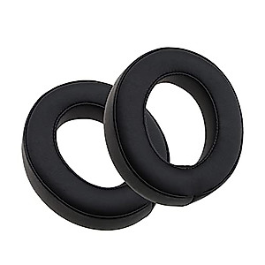 Micro Traders 1 Pair of Ear Pads Cushion Earmuffs Protein Leather Replacement Black Thicker Upgrade Quality Compatible with HS70 PRO HS60 PRO HS50 PRO Earphones