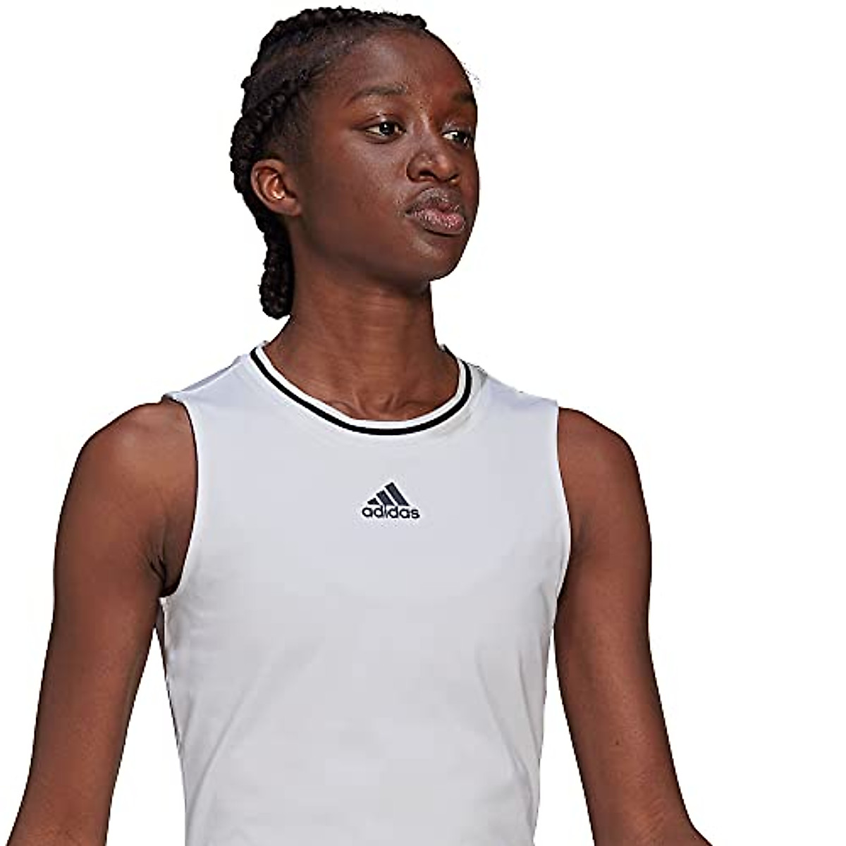 adidas womens Match Tank White/Black Large