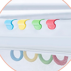 4 Pieces Baby Crib Pull Ring Baby Stand Up Walker Tool Ring Baby Bed Stand Up Rings Walking Assistant Toddler Activity Kids Walking Training Tool