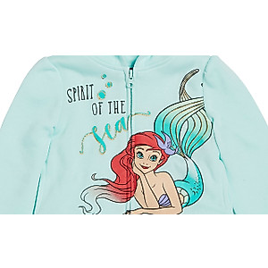 Disney Princess Ariel Toddler Girls Fleece Zip Up Hoodie 3T