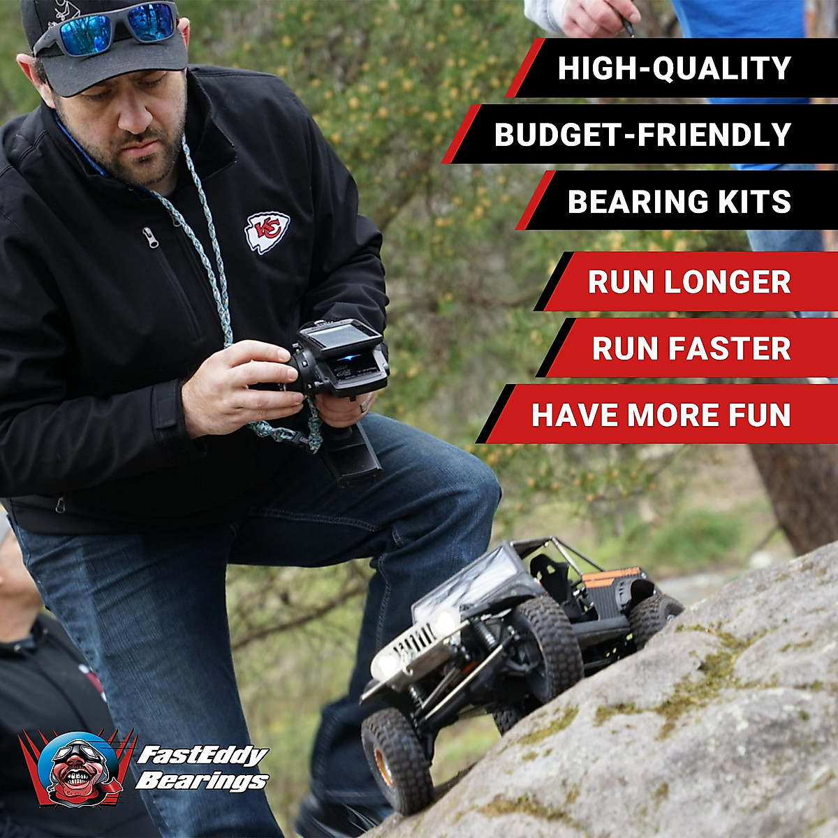 FastEddy Bearings Compatible with Tamiya TT-02 Type-SRX Chassis Kit Sealed Bearing Kit