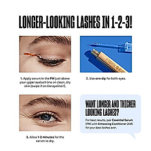 BABE ORIGINAL Lash Essential Lash Serum - Fuller & Longer Looking Eyelashes, Lash Enhancing Serum, for Natural Lashes and Lash Extensions, 2mL, 3-month Supply