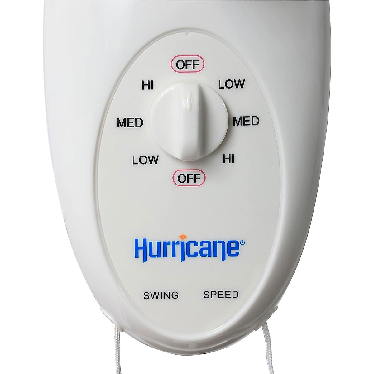 Hurricane Wall Mount Fan - 16 Inch, Supreme Series, Wall Fan with 90 Degree Oscillation, 3 Speed Settings, Adjustable Tilt - ETL Listed, White