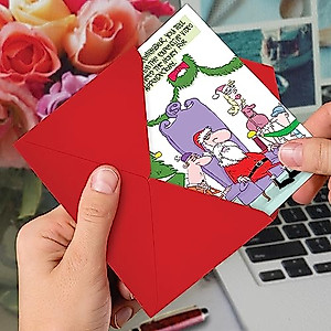 NobleWorks 12 Hysterical Christmas Greeting Cards Boxed Set with 5 x 7 Inch Envelopes (1 Design, 12 Each) Reindeer Surgery C10164XSG-B12x1