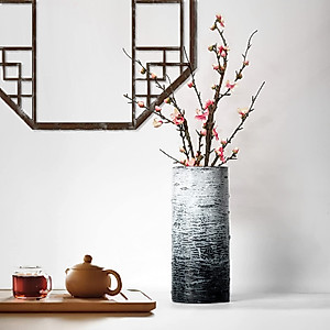 SNAIL GARDEN 2Pack Artificial Plum Blossom Flowers, Faux Long Stem Plum Blossom Bouquet with 13 Heads Full Bloom Plum & 23 Silk Flower Buds-Fake Plum Branches for Home Table Decoration (33.5", 21.2")