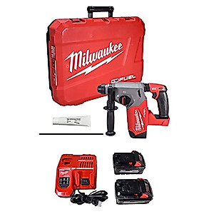 Milwaukee 2912-22 M18 FUEL Brushless Lithium-Ion 1 in. Cordless SDS Plus Rotary Hammer Kit (6 Ah)
