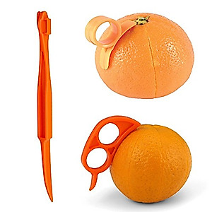 Orange Citrus Peelers, Cosmer Set of 15 Plastic Easy Slicer Cutter Peeler Remover Opener Kitchen Accessories Knife Cooking Tool Kitchen Gadget