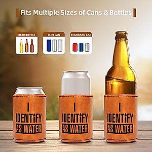 Viteorgl-Dad Birthday Gifts, Dad Gifts for Birthday, Impeccable Birthday Gifts for Dad，Men,Gifts for Dad's Special Day， Cool gift-Unique Gifts for Men，Dad Birthday Gifts-Leather Can Cooler 12 OZ