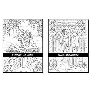 Weddings: An Adult Coloring Book with Beautiful Brides, Handsome Grooms, Lovely Flowers, Romantic Scenes and More!