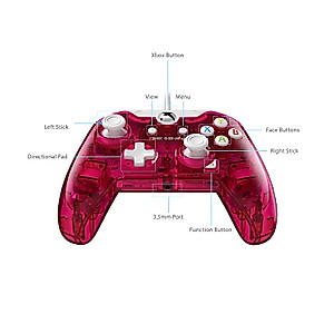 PDP Rock Candy Wired Controller for Xbox One - Cranblast, 048-142-NA-MA - Xbox One