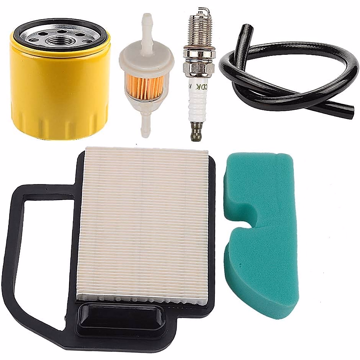 Powtol 20 083 02-S Air Filter+52 050 02-S Oil Filter fits Kohler Courage 15 16 17 18 19 20 21 22 HP YTH21K46 YTH20K46 Engines KH-20-083-02-S KH-20-883-02-S1