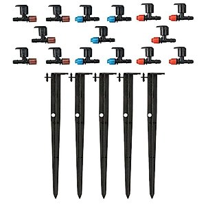 Orbit 65140 12 Micro-Sprinkler Stakes With Assorted Snap-On Nozzles