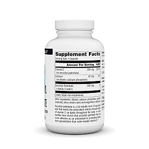 Source Naturals Ascorbyl Palmitate 500mg Fat-Soluble Vitamin C Ester Supplement - 180 Capsules