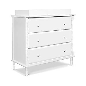 Davinci Jenny Lind Spindle 3-Drawer Dresser in White