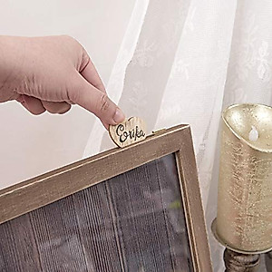 Homish Wedding Guest Book Alternative Rustic Wedding Decorations for Reception Wedding Signs Rustic Brown