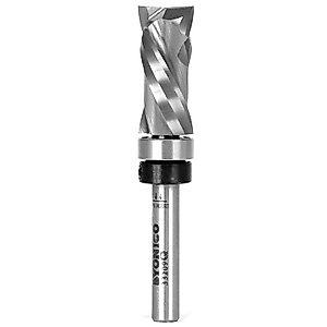 YONICO 33209q Top Bearing Ultra-Performance Compression Flush Trim Router Bit 1/4-Inch Shank