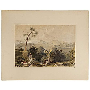 General View of Uxmal, Taken from the Archway of Las Monjas, Looking South.