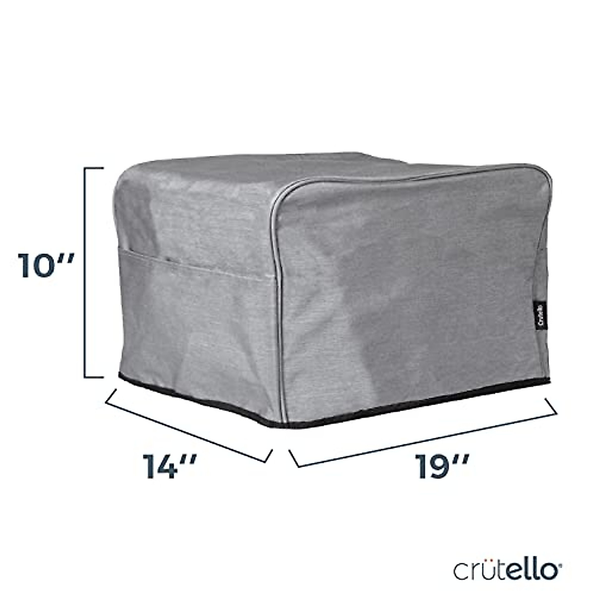 Crutello 6 Slice Toaster Oven Cover with Storage Pockets - Small Appliance Dust Covers