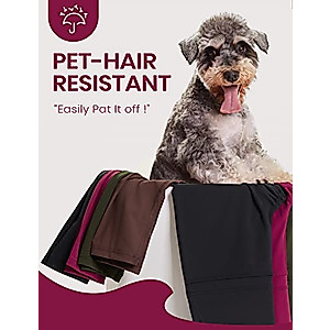 CRZ YOGA Women's Naked Feeling Yoga Pants 25 Inches - 7/8 High Waisted Workout Leggings Black Large