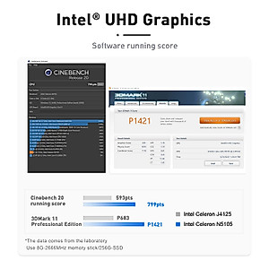 Beelink New 11th Intel 4 core N5105 Processor(up to 2.9GHz), Mini PC,Mini Computer with 16G DDR4 RAM/500GB M.2 SATA3 2280 SSD,Supports 4K FPS/Dual HDMI,WiFi5,BT4.0