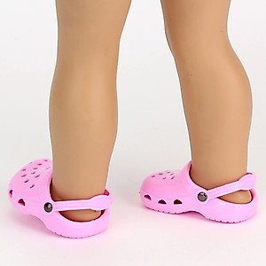 Sophia's 18" Doll Light Pink Comfy Polliwog Garden Clog Shoes