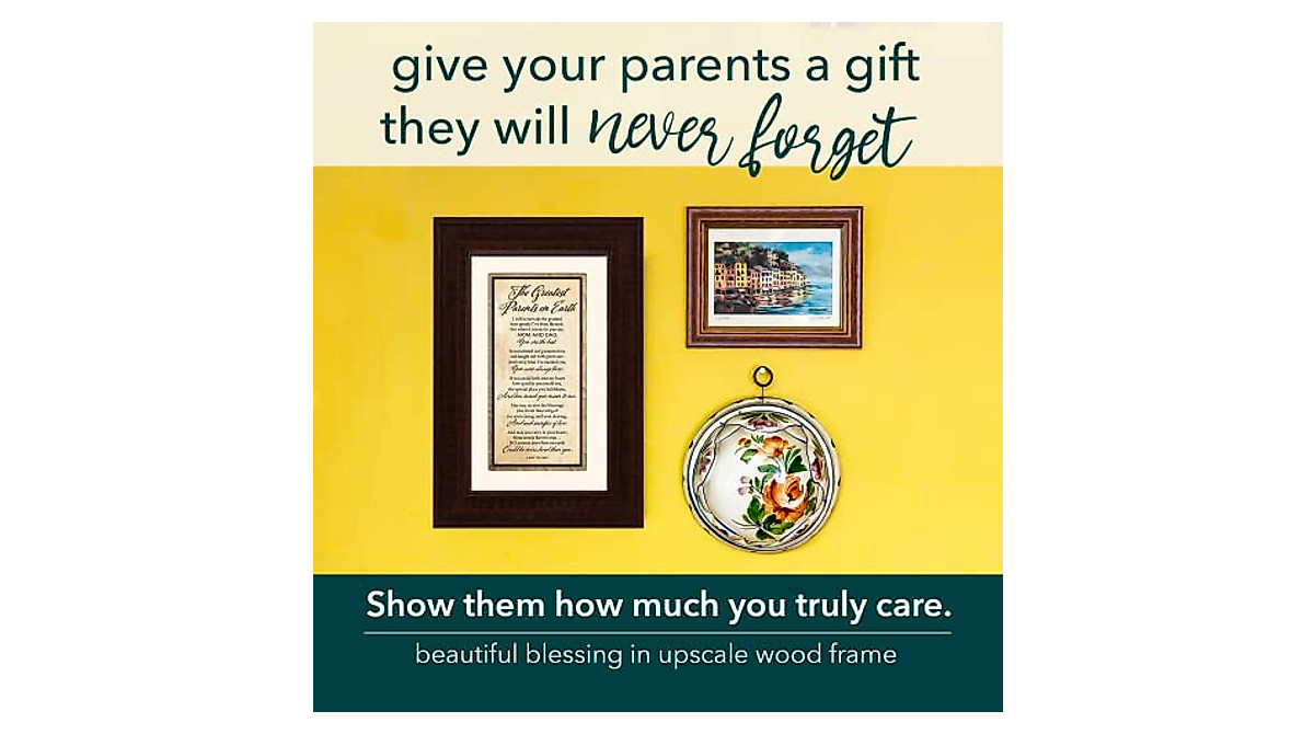 Greatest Parents Wall Art Plaque - Inspirational Gift for Family