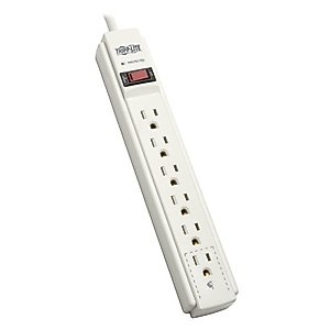 Tripp Lite Protect It Surge Protector/Suppressor 6 Outlets 6' Cord 720 Joules Gray, TLP606, Lot of 1
